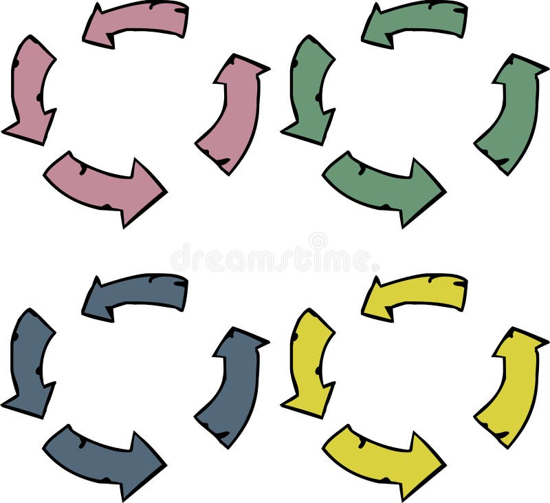 Continuous Arrow Symbol stock vector. Illustration of ecology - 35957863