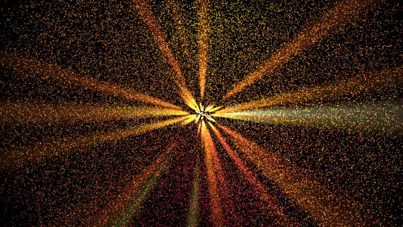 A Continuous Beam of Light Spread Out from the Center. Stock Video ...