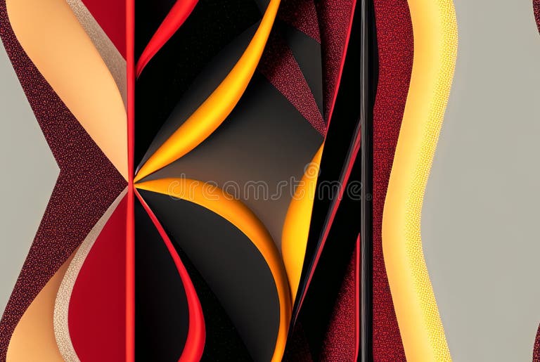 A Continuous Belt of Geometric Print Wallpaper Pattern Painted As ...