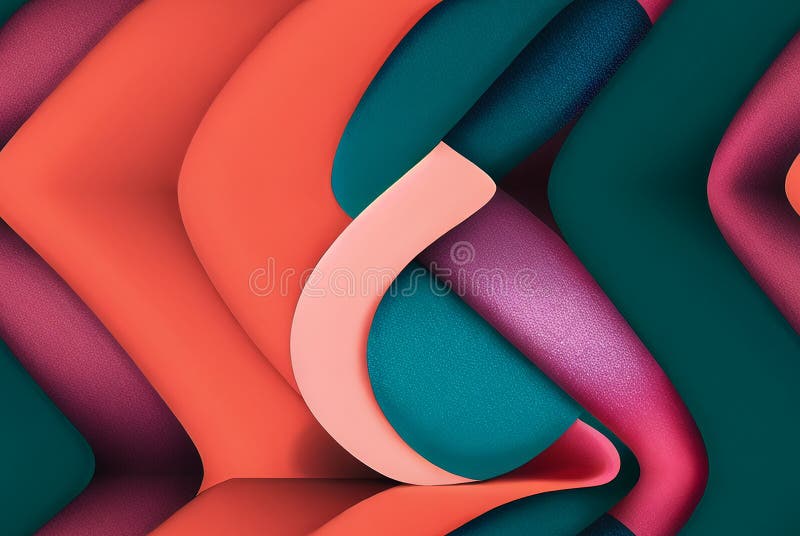 A Continuous Belt of Geometric Print Wallpaper Pattern Painted As ...