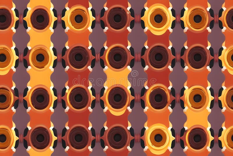 A Continuous Belt of Geometric Print Wallpaper Pattern Painted As ...