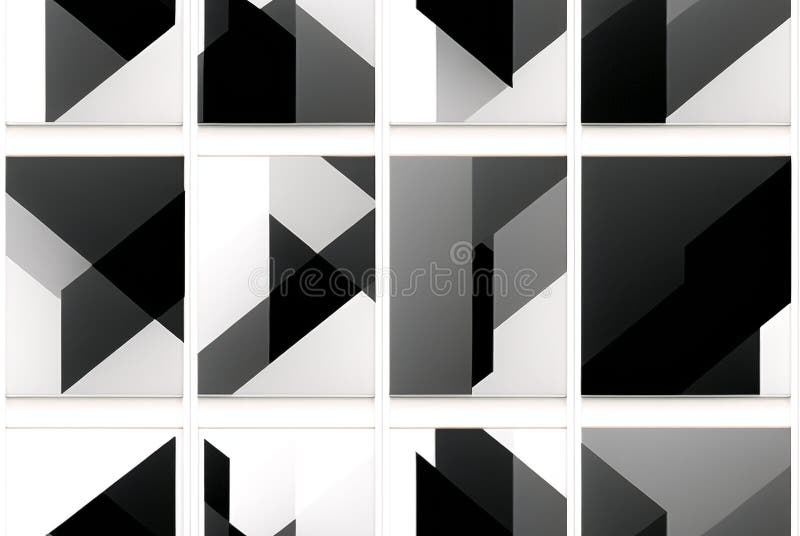 A Continuous Belt of Geometric Print Wallpaper Pattern Painted As ...