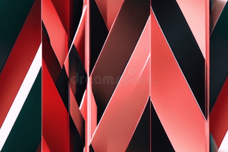 A Continuous Belt of Geometric Print Wallpaper Pattern Painted As ...