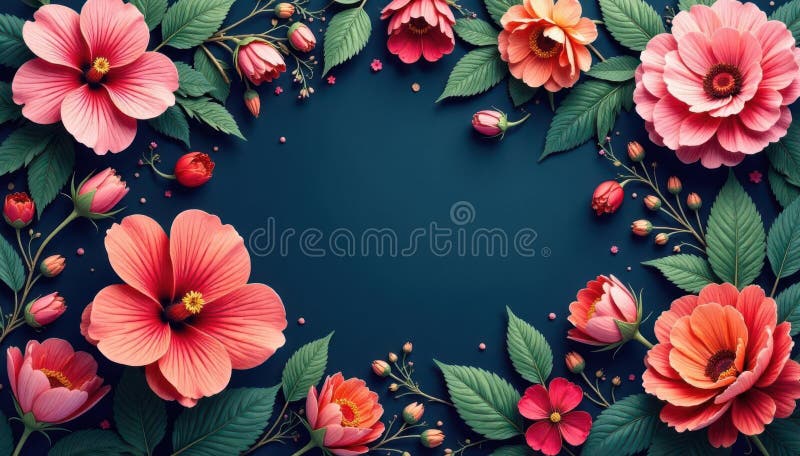 Continuous Blooming Flowers, Intricate Design, Pastel, Pattern Stock ...