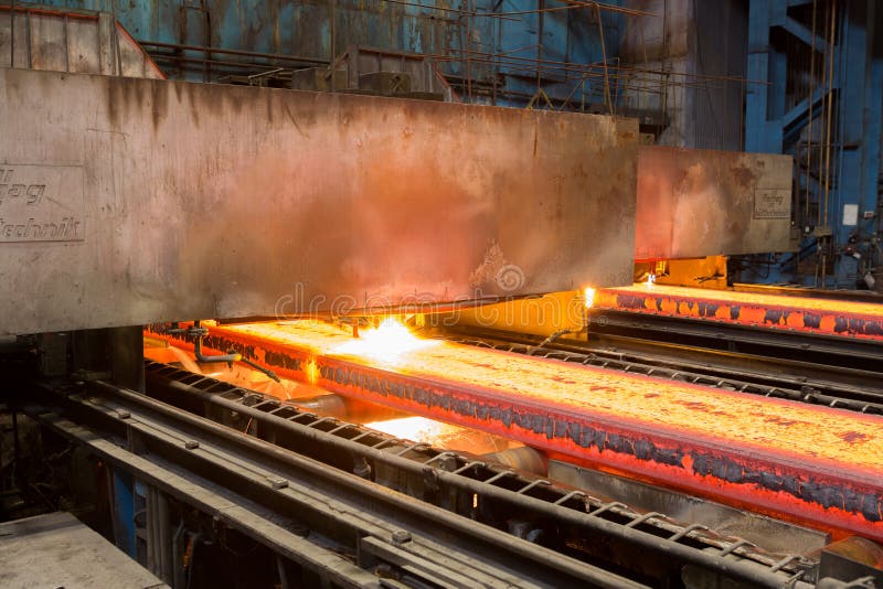 Continuous casting machine editorial image. Image of heavy - 124064355