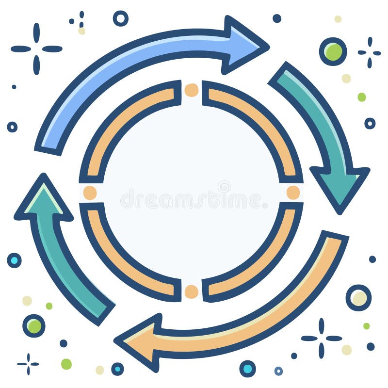Continuous Circular Arrows Stock Illustrations – 2,619 Continuous ...