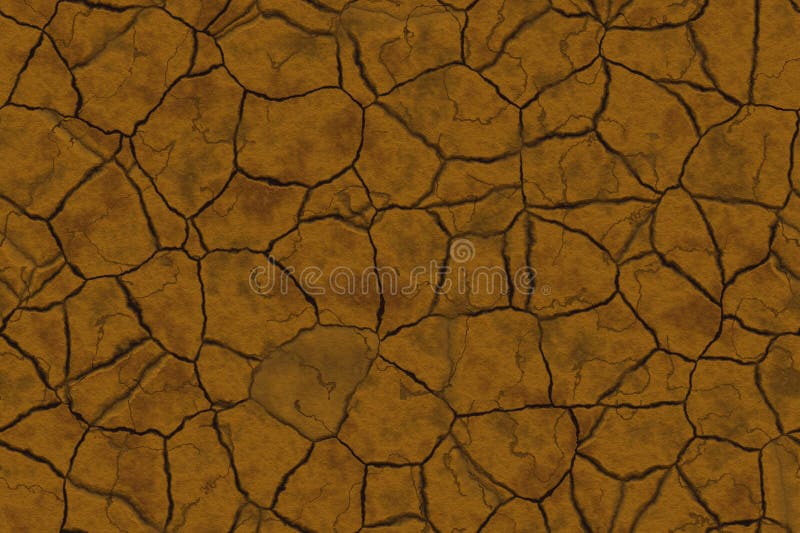 Continuous Cracked Ground Pattern Stock Illustration - Illustration of ...