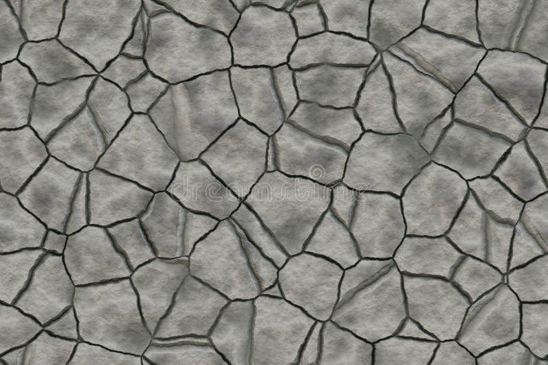 Continuous Cracked Ground Pattern Stock Illustration - Illustration of ...