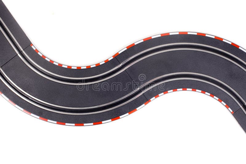 Continuous Curves Scalextric Circuit Stock Image - Image of circuit ...