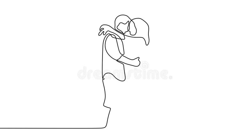 Continuous Drawing Line Art of Light Bulb. Concept Green Energy. Hand ...