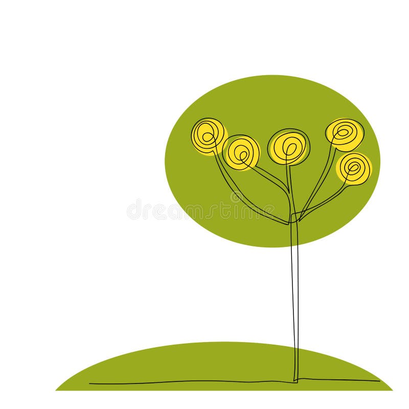 Continuous Drawing of a Single Line, a Vector Design Template in a ...