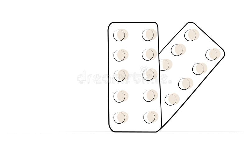 Continuous Drawing of Tablets in One Line. Vector Stock Vector ...