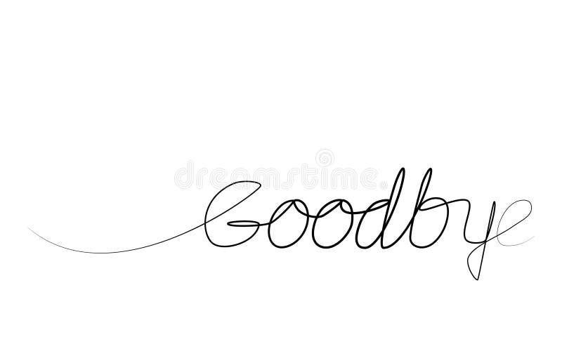 Word Goodbye Stock Illustrations – 1,660 Word Goodbye Stock ...