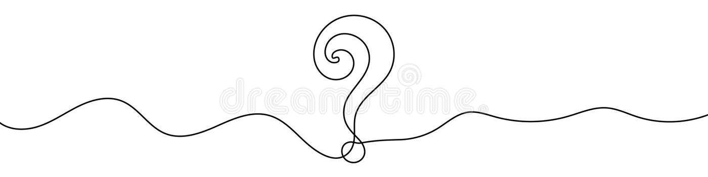 Question One Line Draw Stock Illustrations – 119 Question One Line Draw ...