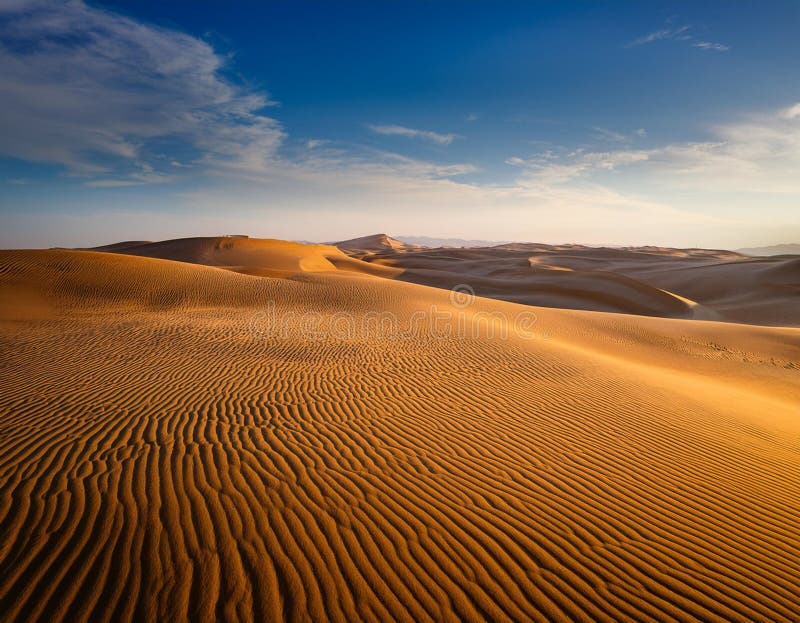 A Continuous Expanse of Sand Dunes, Creating a Uniform yet Ever ...