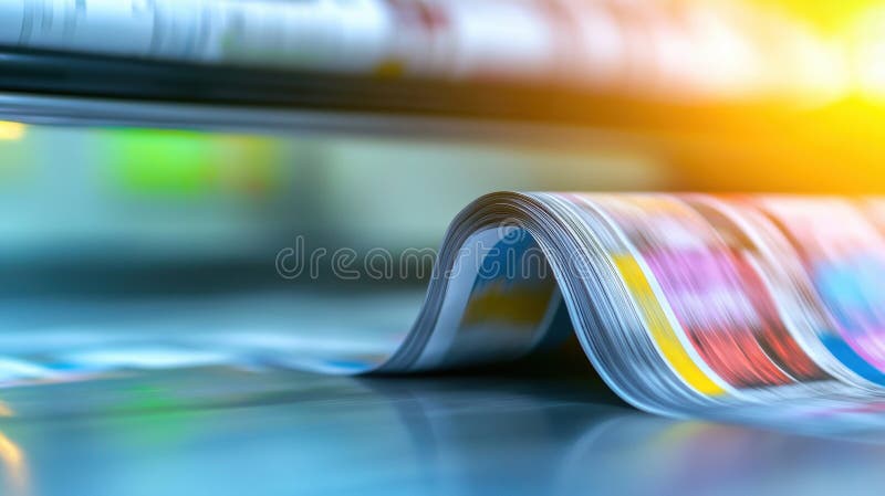 Continuous Feed Printing Machine from Processing Large Roll of Paper in ...