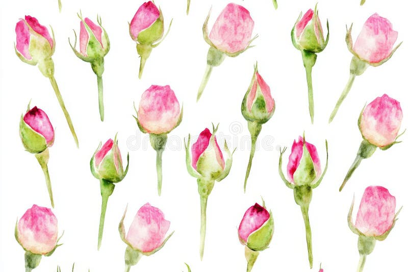 Continuous Floral Pattern Background with a Rose Motif from Nature ...