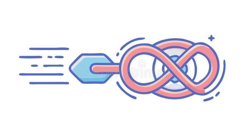 Continuous Flow and Infinite Loop, Energy Motion, Seamless Speed Icon, Vector Design Generative ...