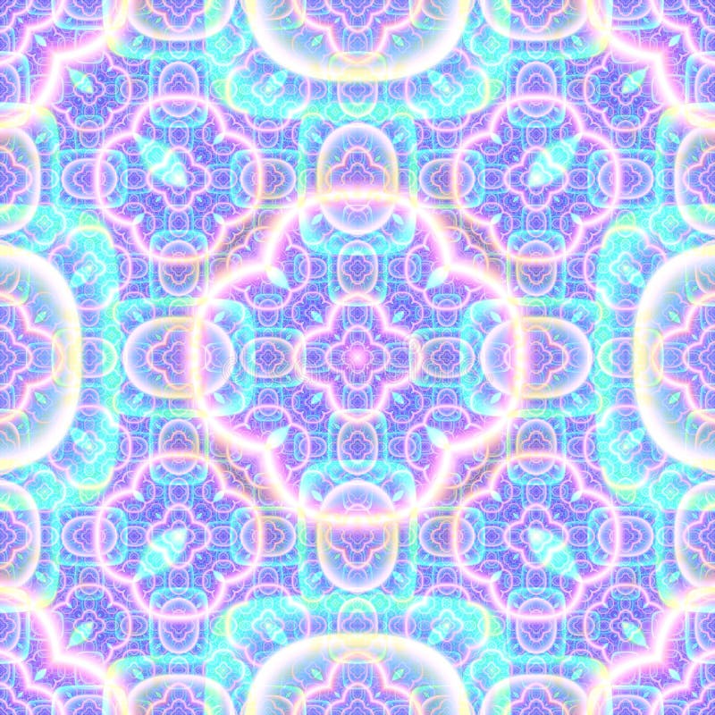 Continuous Fractal Astral Worlds Pattern. Spiritual Trance Vision Stock ...