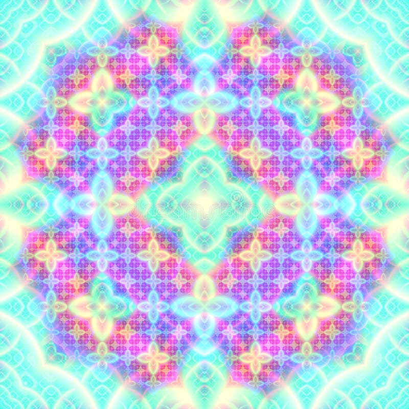 Continuous Fractal Astral Worlds Pattern. Spiritual Trance Vision Stock ...