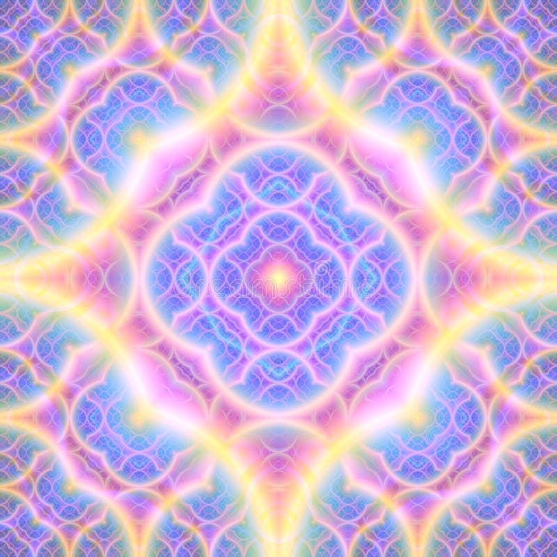 Continuous Fractal Astral Worlds Pattern. Spiritual Trance Vision Stock ...