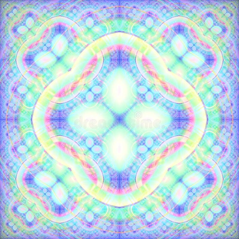 Continuous Fractal Astral Worlds Pattern. Spiritual Trance Vision Stock ...