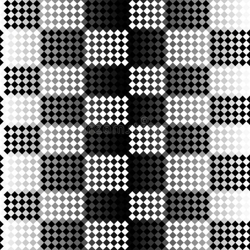 Continuous Geometric Black and White Pattern Stock Illustration ...