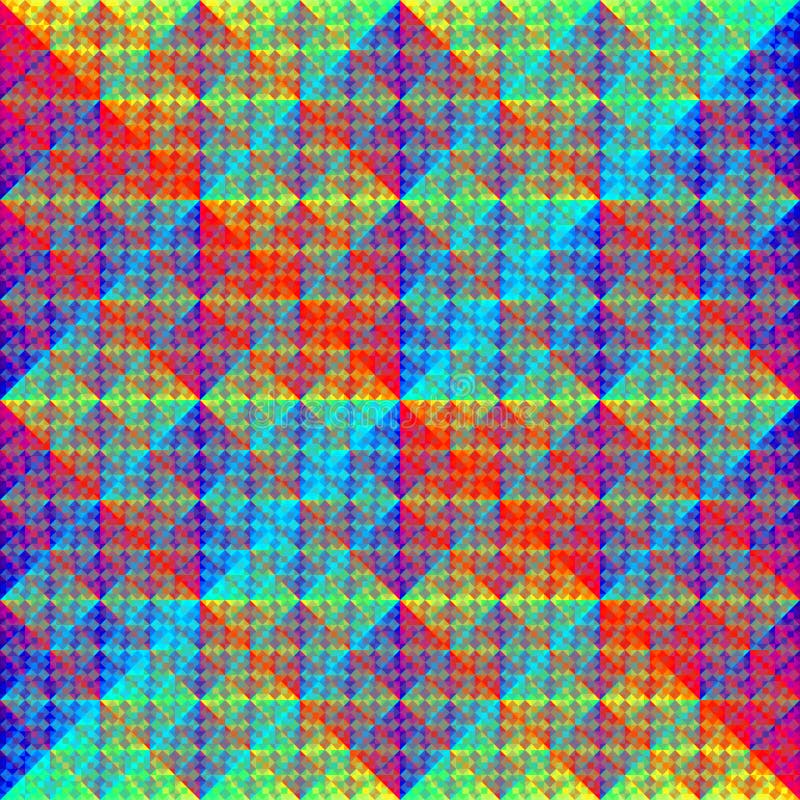 Continuous Geometric Iridescent Pattern Stock Illustration ...