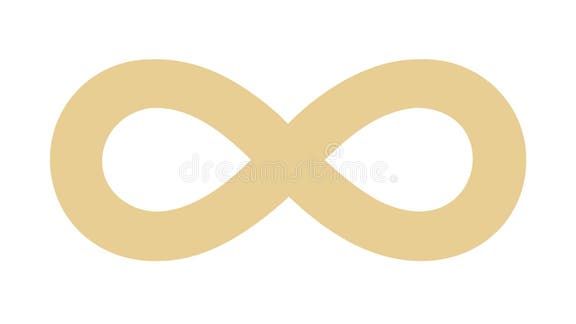 Continuous Golden Infinity Loop Vector Art, Vector Design Generative AI ...
