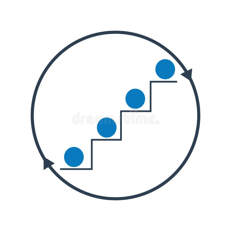 Continuous Growth Business Icon. Stock Vector - Illustration of ...