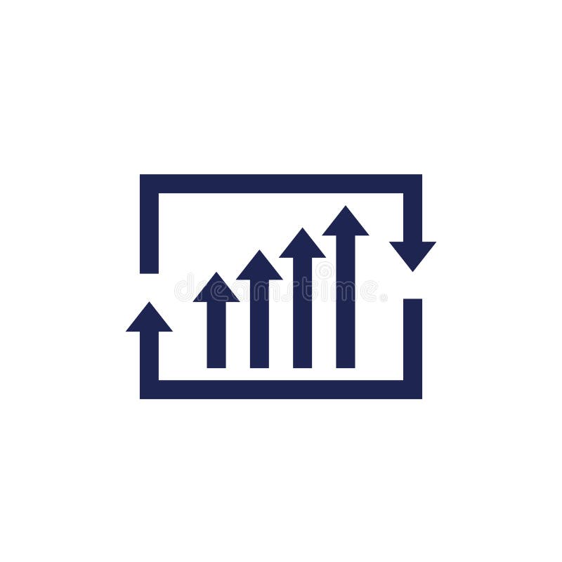 Continuous Growth or Improve Icon Stock Vector - Illustration of ...