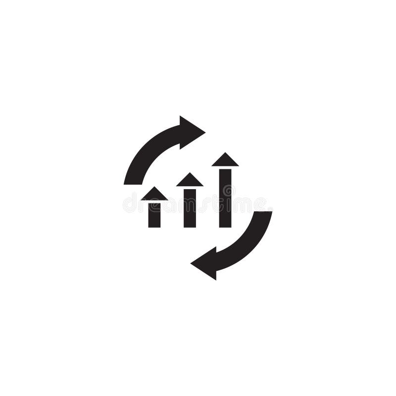 Continuous Growth Vector Icon Design Template Stock Vector ...
