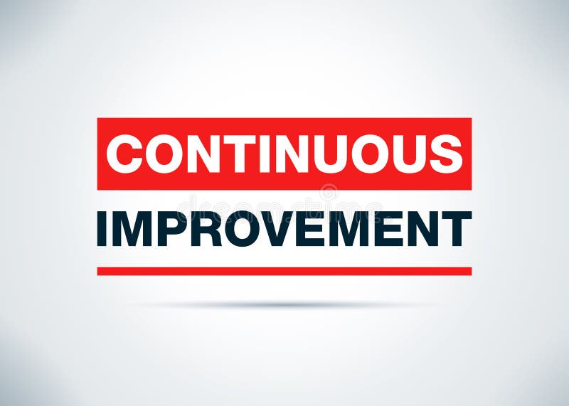 Continuous Improvement Abstract Flat Background Design Illustration ...