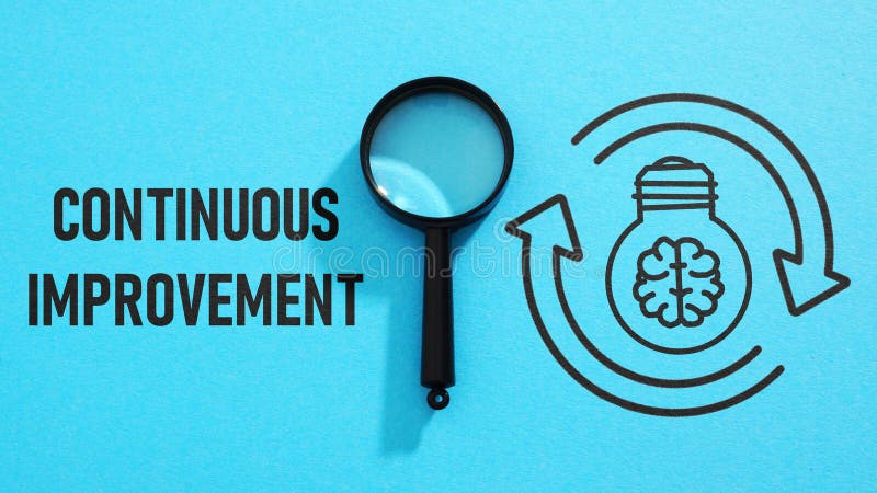 Continuous Improvement Shown Using Text Stock Photos - Free & Royalty ...