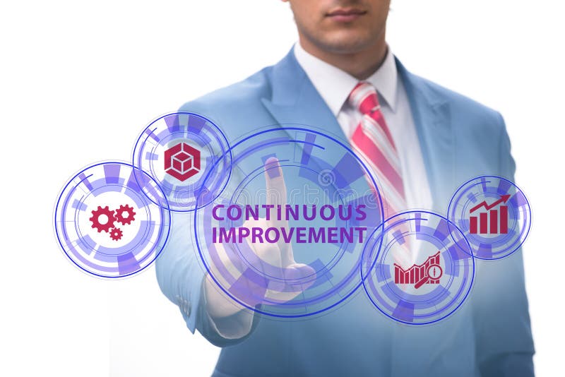 Continuous Improvement Concept in Business Stock Illustration ...