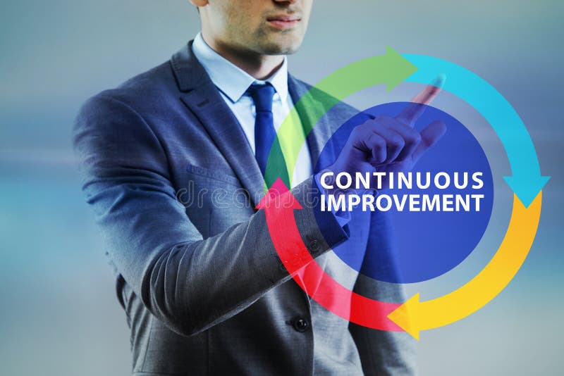 Continuous Improvement Concept in Business Stock Illustration ...