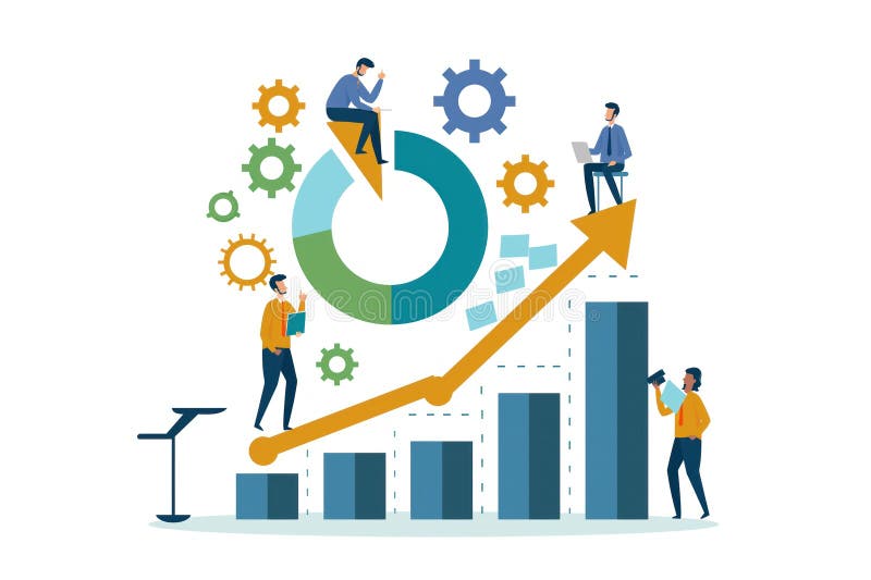 Continuous Improvement Concept in Business. Cycle of Growth, Progress ...