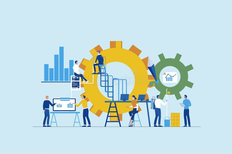 Continuous Improvement Concept in Business. Diagram Illustrates ...