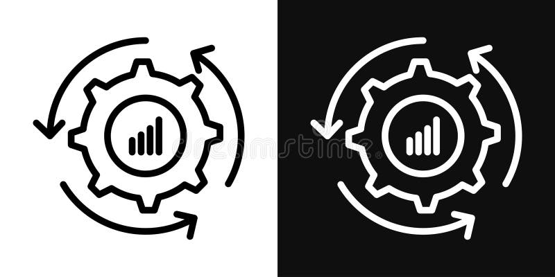 Continuous Improvement Icon Stock Vector - Illustration of line ...