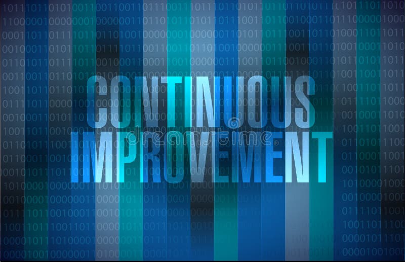 Continuous Improvement Check Mark Sign Concept Stock Illustration ...