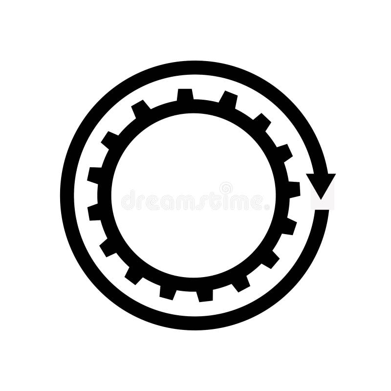 Continuous Improvement Simple Icon Vector. Stroke Vector Illustration ...
