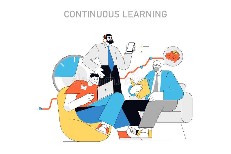 Continuous Learning Stock Illustrations – 4,888 Continuous Learning ...