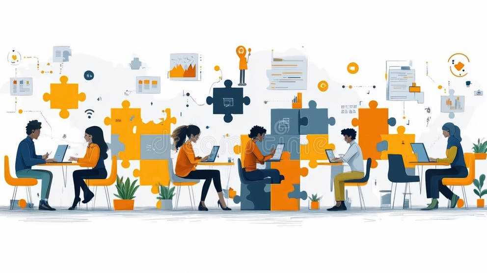 Continuous Learning and Professional Development Stock Illustration ...