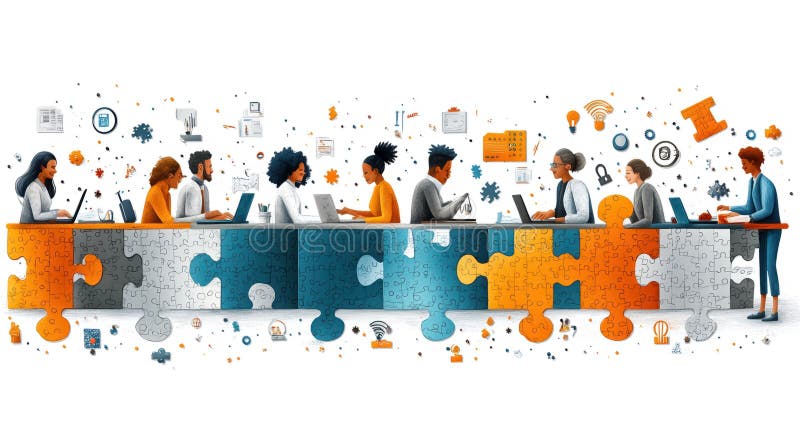 Continuous Learning and Professional Development Stock Illustration ...