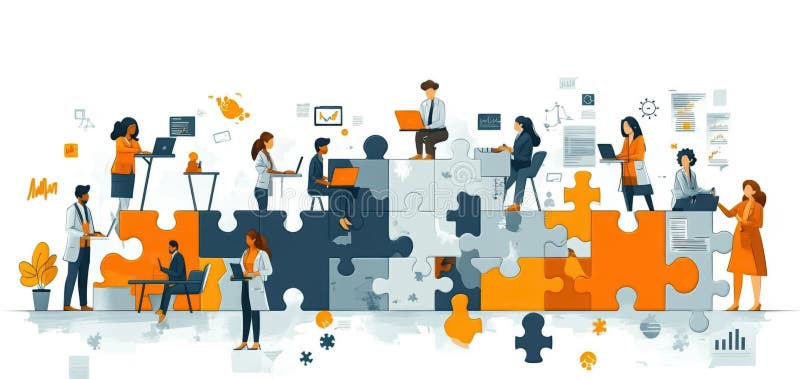 Continuous Learning and Professional Development Stock Illustration ...