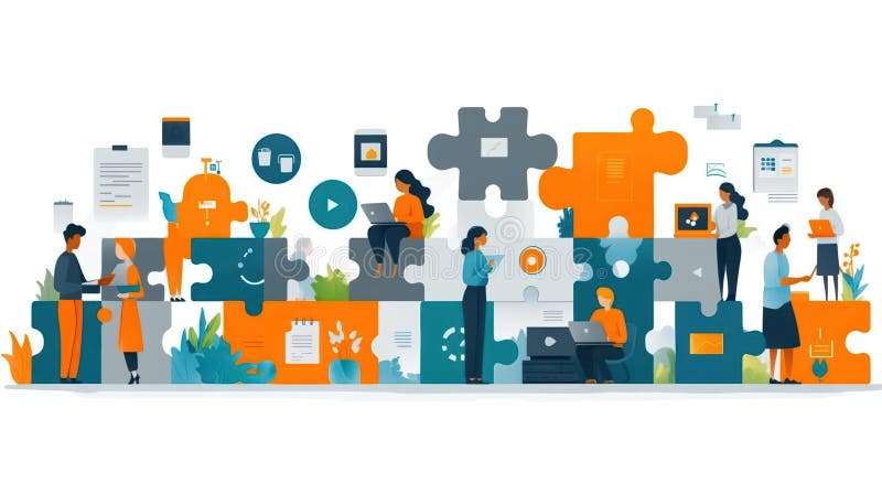 Continuous Learning and Professional Development Stock Illustration ...