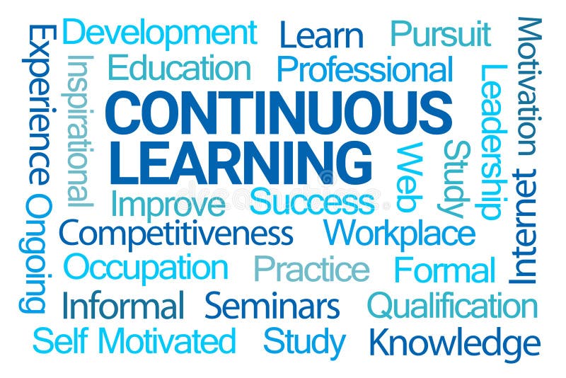 Continuous Learning Word Cloud Stock Illustration - Illustration of ... Continuous Learning Word Cloud Stock Illustration - Illustration of ...