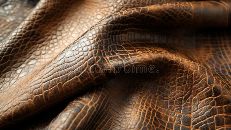 A Continuous Leather Texture in Luxurious Brown with an Authentic Grain ...