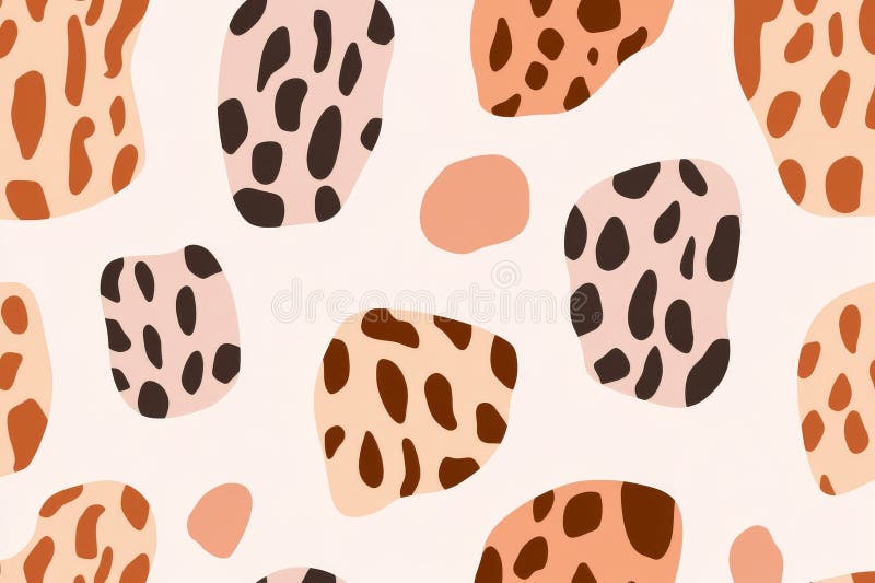 Continuous Leopard Print Fabric Design, Seamless Background Stock Image ...