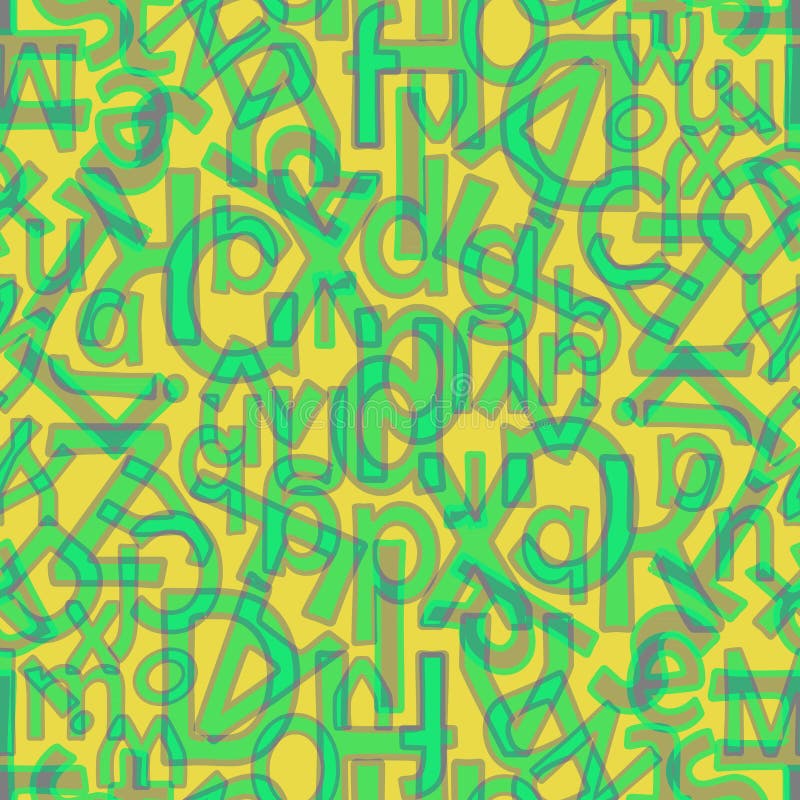 Continuous letters pattern stock vector. Illustration of continuity ...